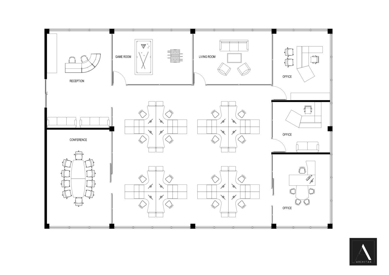 2D Blueprint – Architak Studio